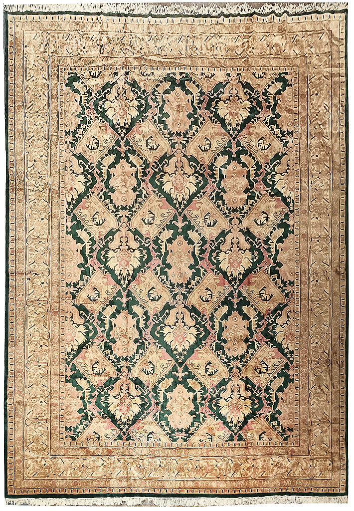 12' x 15' Emerald GREEN Turkish Azari Rug #F-6350 | www.bestrugplace ...